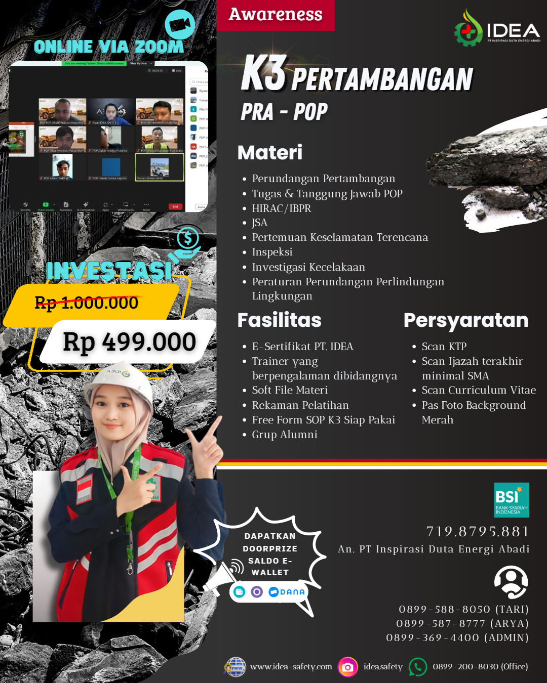 PENGAWAS OPERASIONAL PERTAMA (POP) DAN K3 PERTAMBANGAN (PRA POP) - PT ...